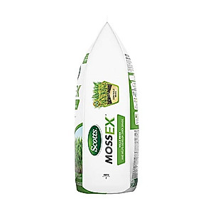 Scotts MossEx - Kills Moss but Not Lawns, Contains Nutrients to Green The Lawn, Moss Control for Lawns, Helps Develop Thick Grass, Granules Bag, Treats up to 5,000 sq. ft, 18.37 lbs.