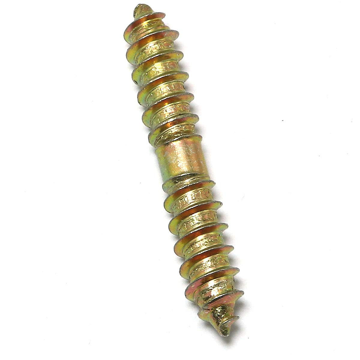 PZRT 12pcs 6x40MM Dowel Screw Zinc Plated Iron Double Ended Screw Self Tapping Furniture Screw