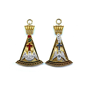 18th Degree Scottish Rite Masonic Collar Jewel - [3'' Tall]