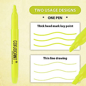 highlighters 80 pack, yellow highlighter,Chisel Tip Highlighter Pens, Non-toxic Odorless Quick-drying Markers for Multipurpose, Fade resistant, for classrooms and offices,A good gift for children
