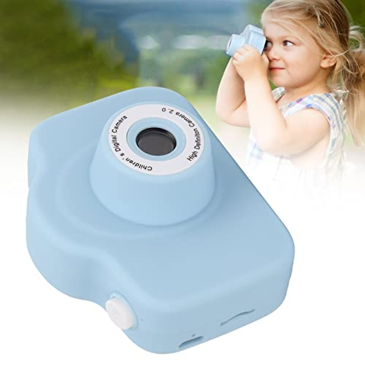 Cartoon Child Camera, Kids Camera Kids Gift Support MP3 for Kids(sky blue)