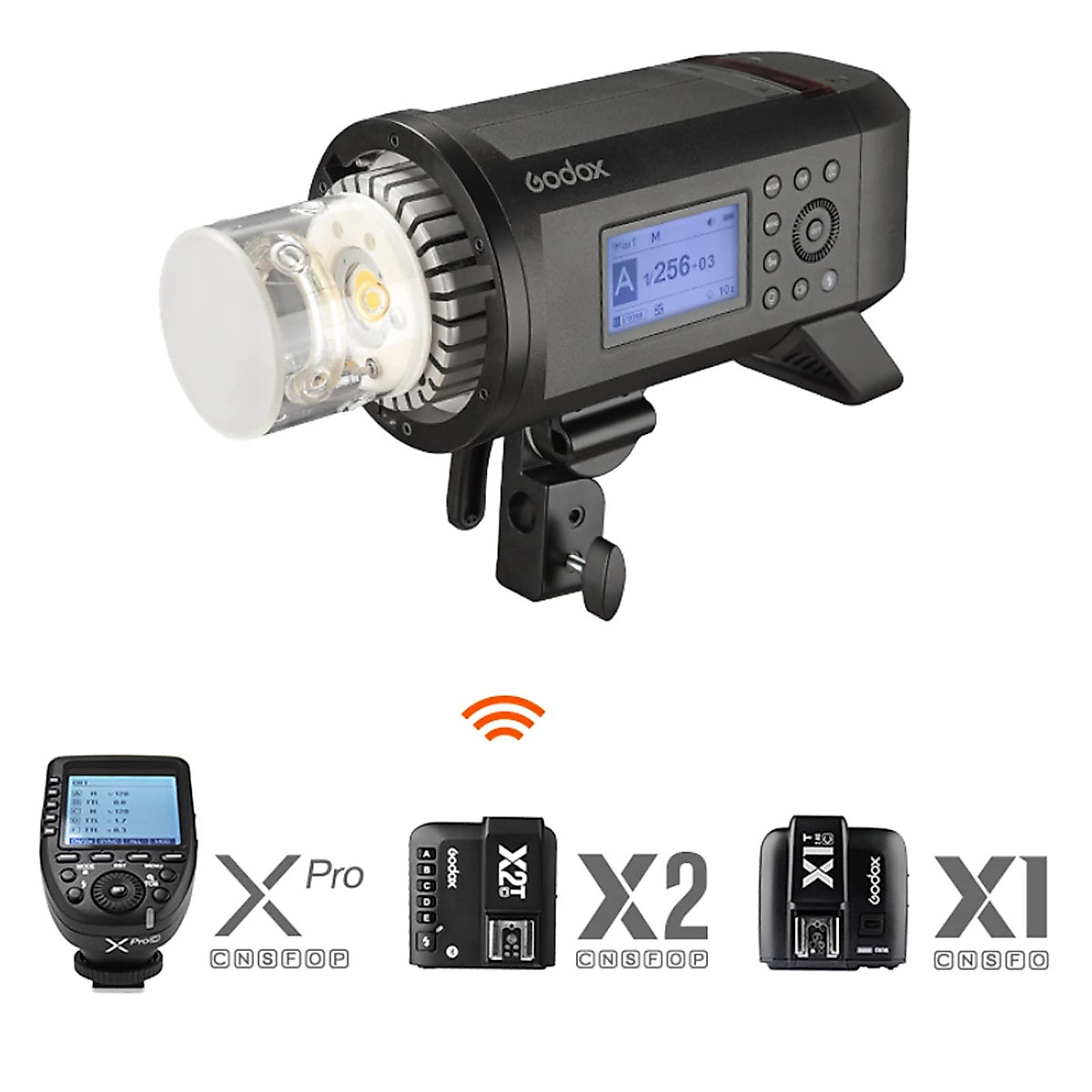 Godox AD600Pro 600Ws TTL Outdoor Flash 2.4G 1/8000s 2600mAh Battery 360 Full Power Flashes,0.01-0.9s Recycle Compatible with Canon Nikon Sony FUJIFILM Olympus Panasonic Strobe Light