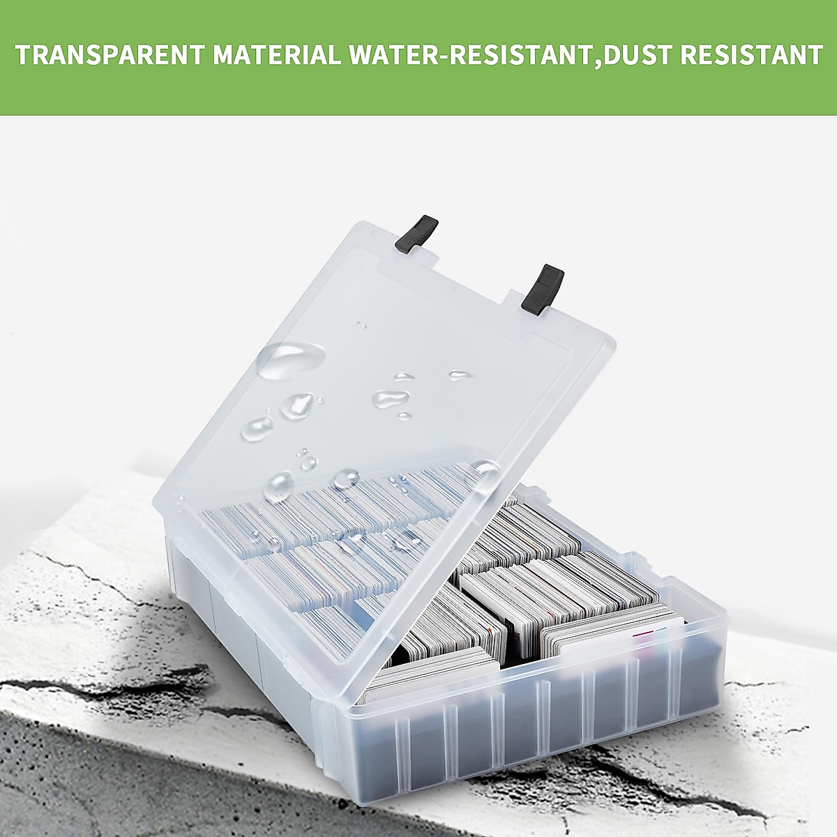 ALKOO 2200+ Large Trading Card Storage Box Case Holder for Kids Against Maturity, C.A.H MTG Deck Organizer for Cards Against Humanity/for Magic The Gathering Sports Cards& Expansions