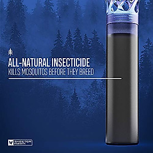SKEETER HAWK Backyard Mosquito Bait Station - 2 Pack | Outdoor Bug Killer Using All-Natural Bug Attractant & UV Light Technology - Dusk to Dawn Sensor