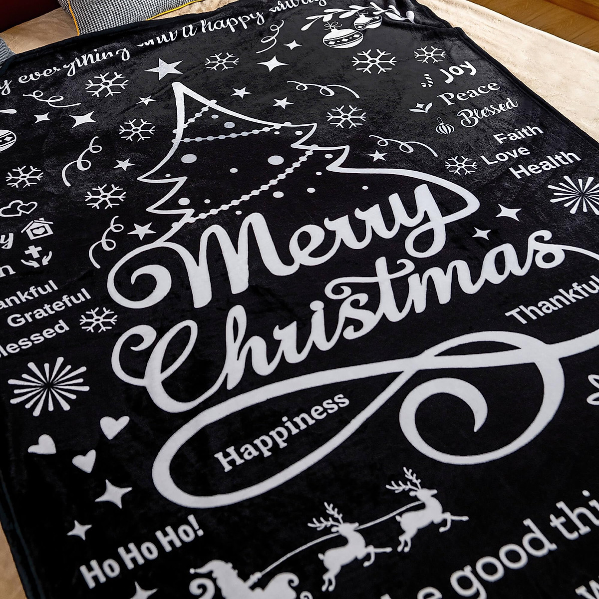 inkArts Gifts for Christmas, Christmas Blankets for Women, Super Soft Throw Blankets for Bed Sofa Decor, Presents for Christmas, 50" x 70"