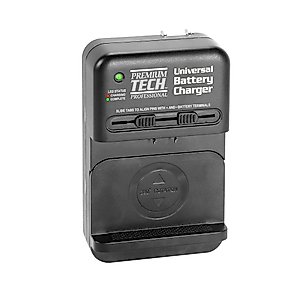 Vidpro PT-UNV Universal Li-Ion Battery Charger - Adjustable Programmable Travel Friendly Charger with Overcharge Protection and Automatic Polarity Detection Compatible with Most Battery Types