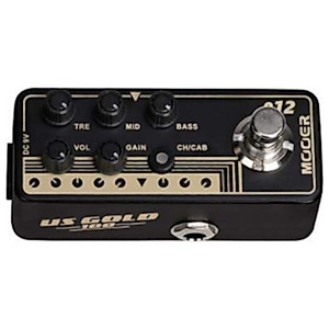 Mooer Micro 012 US Gold 100 Guitar Preamp Pedal w/ 2 Cables and Geartree Cloth