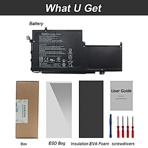 OUSIDE PG03XL 831532-421 Laptop Battery Compatible with HP Spectre X360 15-AP012DX 15-AP011DX 15-AP000NA 15-AP000NX 15-AP001NF 15-AP002NG Series 831532-422 HSTNN-LB7C 831758-005 11.55V 65Wh 5680mAh