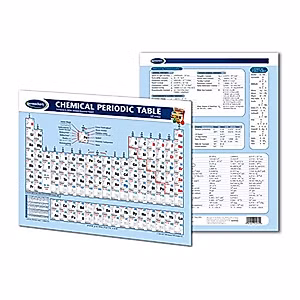 Chemical Periodic Table Chart - Laminated Chart- Chemistry Quick Reference Guide by Permacharts