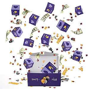 Halloween Surprise Gift Box Explosion, Happy Halloween Exploding Gift Box, Funny Money Box for Cash Candies Gift, for Kids Women Men Best Friend Girlfriend Wife Sister