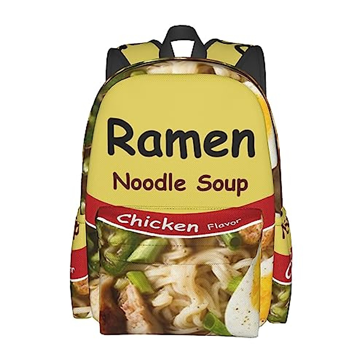 Vbcdgfg Ramen Noodle Soup Chicken Flavor Print Backpack For Adult, Lightweight Laptop Backpacks