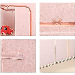 ZyHMW Large Clothes Storage Bag Organizer 3PCS, 66L Clothes Storage Bins, Foldable Closet Organizers Storage Containers