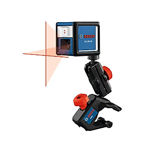 Bosch GLL25-10 30ft Multi-Use Self-Leveling Vertical and Horizontal Cross-Line Laser Level , Red