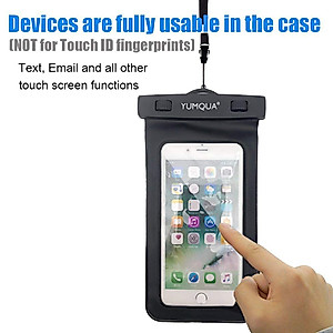 YUMQUA Waterproof Bags, Water Tight Cases Pouch Dry Bags + Waterproof Phone Pouch with Armband for Camera Mobile Phone Maps Pouch Document Holder Kayak Military Boat- 4 Piece Set