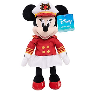 Disney Classics Captain Minnie Mouse 12.5-inch Plush, Cruise Line Kids Toys, Stuffed Animal, Mouse, Officially Licensed Kids Toys for Ages 3 Up by Just Play