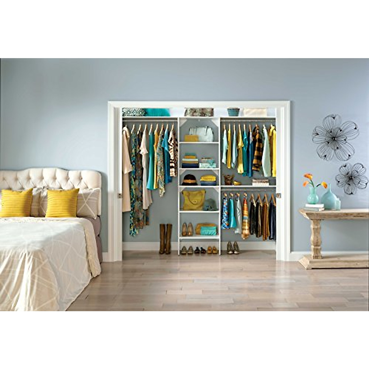 ClosetMaid SuiteSymphony Closet Organizer with Shelves, 25-Inch-Pure White