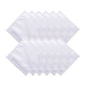 PYD Life 12 Pack Sublimation Blanks White Towel 12 Inch Bathroom Face Hand Towel Kitchen Tea Dish Drying Cotton High Absorbent Polyester Towel for Heat Press Transfer Print