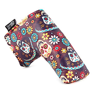 SHABIER Golf Putter Cover Skull Design Headcover for Blade Golf Putter Head Cover