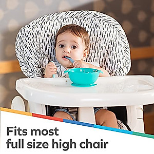 Nuby High Chair Cover Protecting from Spills and Crumbs, Water Resistant, Brush Strokes Print