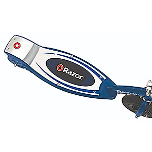 Razor E125 Kids Ride On 24V Motorized Battery Powered Electric Scooter Toy, Speeds up to 10 MPH with Brakes, and 8" Pneumatic Tires for Ages 8+, Blue