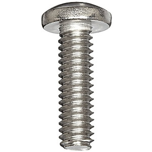 Small Parts 18-8 Stainless Steel Machine Screw, Plain Finish, Pan Head, Phillips Drive, Meets ASME B18.6.3, 5/32" Length, Fully Threaded, #0-80 UNF Threads (Pack of 100)
