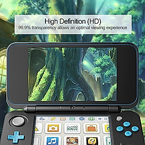 Younik New NS 2DS XL Screen Protector [3 Packs] 0.125mm/4H Ultra Clear HD Screen Film for NS New 2DS XL 2017 (Anti-Scratch/High Response/Bubble Free)