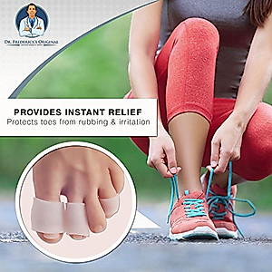 Dr. Frederick's Original Gel Toe Tubes 12 Piece Variety Pack - Small, Medium and Large Sizes - Toe Protectors & Separators for Calluses - Blisters - Corns