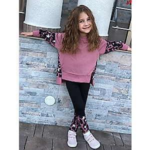 Danna Belle Kids Long Sleeve T-Shirt and Pants Set Top Leggings Outfits for Girls 8-10 Years