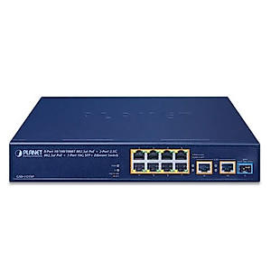 GSD-1121XP 8-Port 10/100/1000T 802.3at PoE + 2-Port 2.5G 802.3at PoE + 1-Port 10G SFP+ Ethernet Switch
