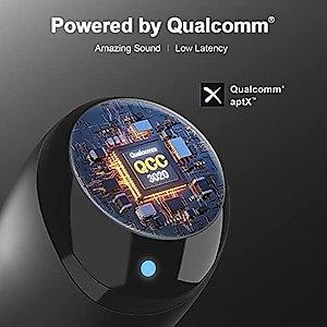 Tecno Wireless Bluetooth Earbuds with Microphone, CVC 8.0 Noise Cancelling Earbuds Wireless Bluetooth, Aptx Low Latency Earbuds Built in Mic, Waterproof Bluetooth Headphones Touch Control, BDE01