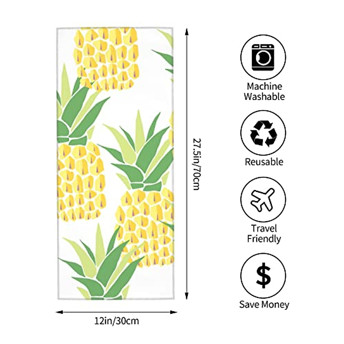 Custom Hand Towel, Add Your Image/Text/Logo Personalized Hanging Towel Customize Face Towel Washcloth Drying Towel for Bathroom Kitchen Gym Travel Yoga Daily Use (12 x 27.5in)