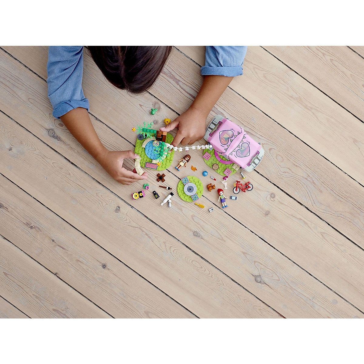 LEGO Friends Nature Glamping 41392 Building Kit; Includes Friends Mia, a Mini-Doll Tent and a Toy Bicycle (241 Pieces)