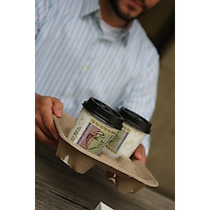 Southern Champion Tray 0117 ChampWare Molded Fiber 4 Cup Drink Carrier, Hold 8 to 32 oz Cup (Case of 300)