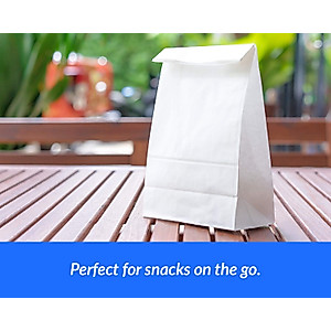 Reli. White Paper Bags | 500 Count | Paper Lunch Bags Ideal for Small Lunches and Crafts | Perfect for Sandwiches and Snacks