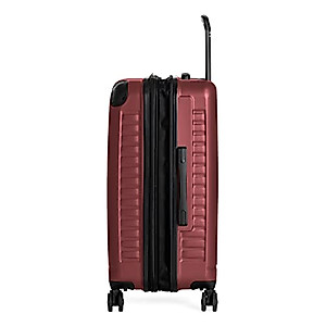 Ben Sherman Sunderland Spinner Travel Upright Luggage, British Red, 24-Inch Checked