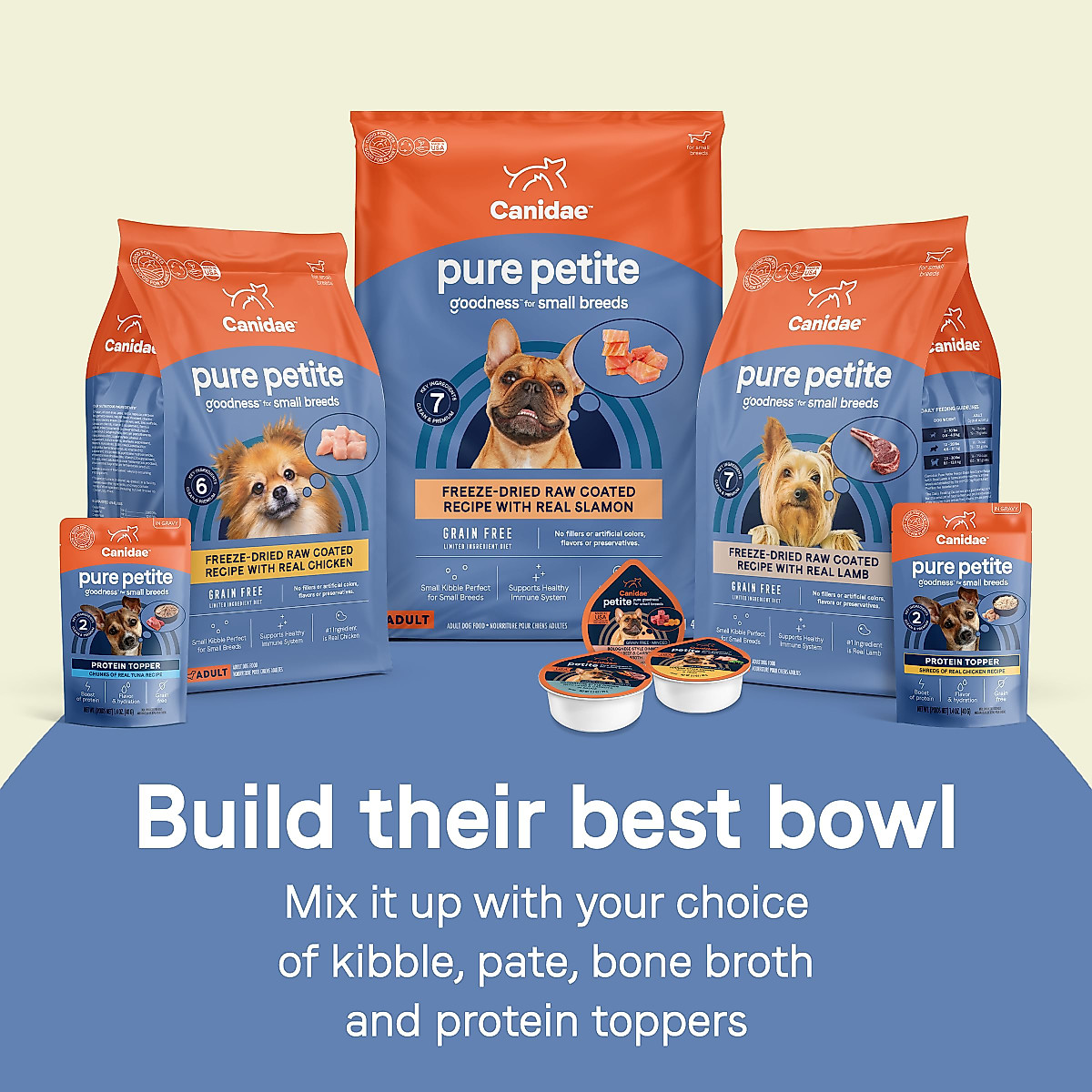 CANIDAE Pure Petite Premium Dry Dog Food for Small Breeds, Chicken & Wholesome Grains Recipe, 4 lbs.