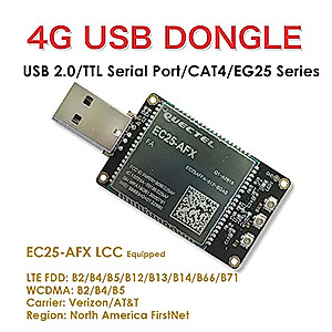EXVIST 4G LTE USB Dongle W/ EC25-AFX LCC Modem W/SIM Card Slot/GPS Carrier Verizon/AT&T