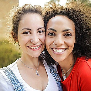 Best Friend Necklace for 2 Set, 925 Sterling Silver BFF Half Heart Pendant, Best Friend Engraving with Blue Purple Graduated Rhinestone, Sister Necklace Set Jewelry Birthday Valentine Gift for Women Daughter BFF Sisters