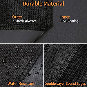 Heavy Duty 24 Inch Grill Cover Compatible with Cuisinart CGG-306, Royal Gourmet 24’’ Tabletop Griddle PD1301R/ PD1301S, Ninja OG751, Compatible with Pit Boss 75275 & PB336GS