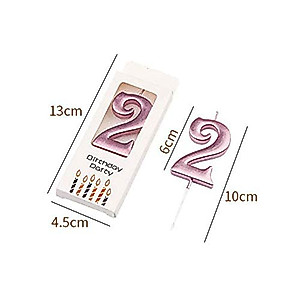 Wawabeauty QQYL Happy Birthday Candles Number 7 Candle for Birthday for Kids Adult Birthday Party Cake Topper Decoration (Number 7)