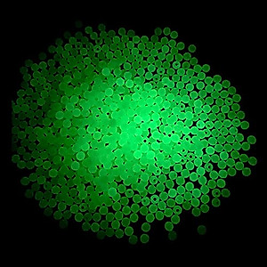 100 Pcs Luminous Fishing Beads, Round Night Fishing Glowing Balls Glow in Dark Fishing Lure Baits Fishing Tackle Bead Baits(8MM,Green)