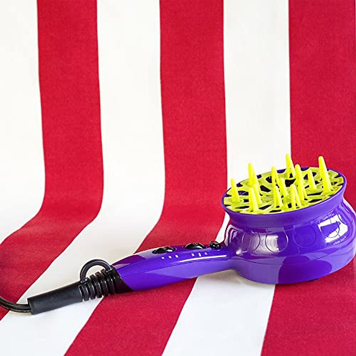 Bed Head Curls-in-Check 1875W Hair Diffuser Dryer | Great for Curly Hair, Reduce Frizz & Static | Diffuser Hair Dryer Enhances Natural Curl, Waves & Texture