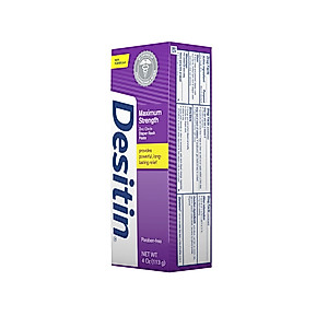 Desitin Maximum Strength Zinc Oxide Diaper Rash Paste, 4 Ounce (Pack of 3)