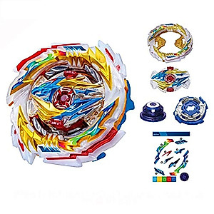HUXICUI 4 Pieces BEY Burst Blade Battle Latest Set, Burst Battling Tops, Kids Boys Birthday Christmas Party Gift Idea