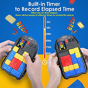 Lagerstroemia Super Slide Games, Puzzle Games - with 500+ Levels, Electronic Brain Games - STEM Learning Games, Brain Teaser Puzzle Fun for All Ages(Battery Included)