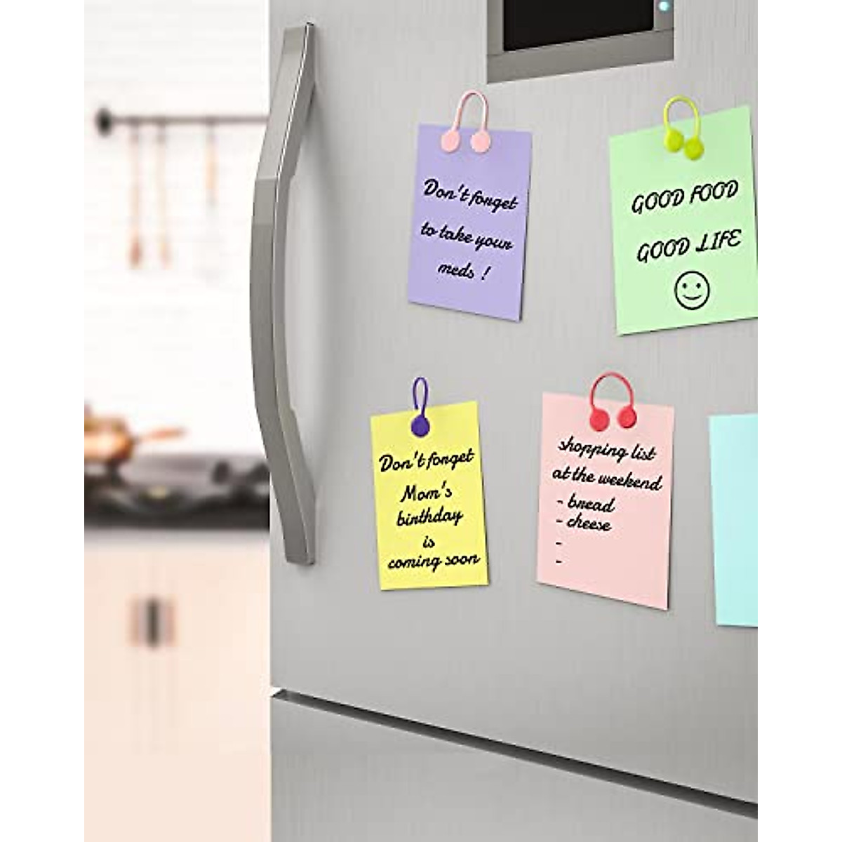 Magnetic Cable Ties 10 PCS Reusable Cable Organizers Earbuds Cords USB Cable Manager Keeper Wrap Ties Straps Bookmark Clips Whiteboard Noticeboard Fridge Magnets for Office, School, Home Organization