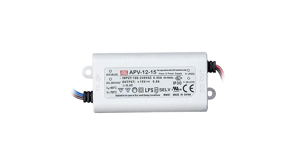 APV-12-15 LED Driver - Compact & Reliable 15V 0.8A