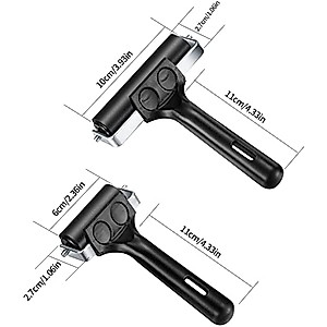 sansheng 2 PCS Rubber Roller Brayer - 2.2 and 4 Inch Brayer Roller - Used for Printmaking