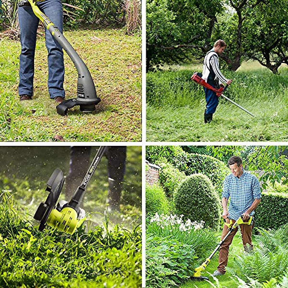 AC14RL3A 0.065" Autofeed String Trimmer Replacement Spool Line Compatible with Ryobi One+ AC14RL3A 18V, 24V,40V Cordless Trimmers,10 Pack (8 Replacement Spool, 2 Trimmer Cap),by LIYYOO