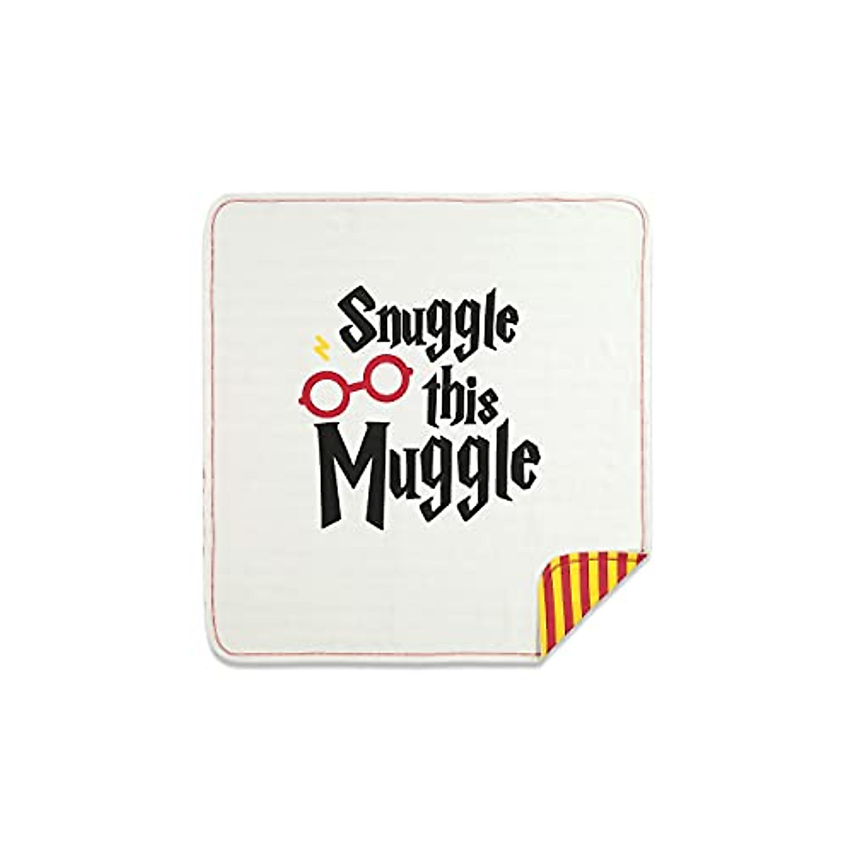 Harry Potter Newborn Baby Boy or Girl Zip Up Sleep N' Play Coverall Bib Blanket and Burp Cloth 4 Piece Outfit Set 6-9 Months